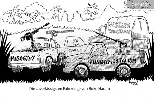 Cartoons und Karikaturen mit Boko Haram
