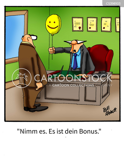 Cartoons und Karikaturen mit Banker Bonus