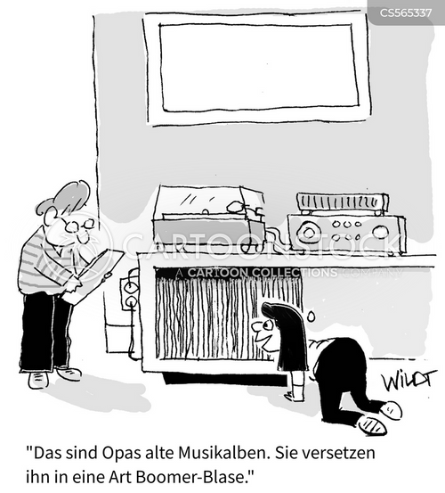 Cartoons und Karikaturen mit Boomer-humor