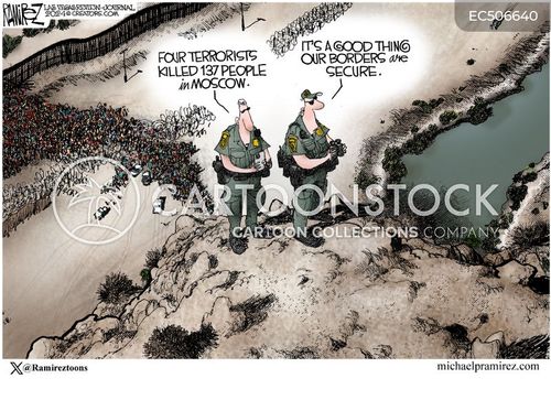 Illegal Migrants Cartoons and Comics - funny pictures from CartoonStock