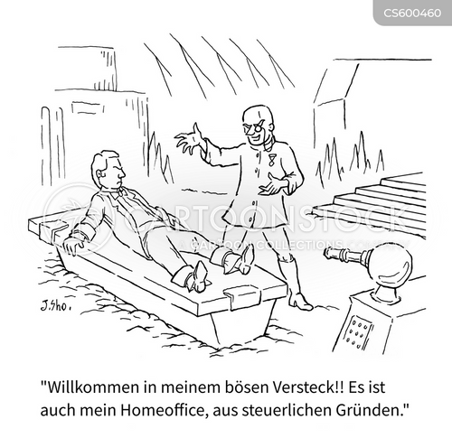 Cartoons und Karikaturen mit Geheimes Versteck