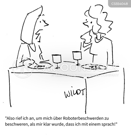 Cartoons und Karikaturen mit Robocalling