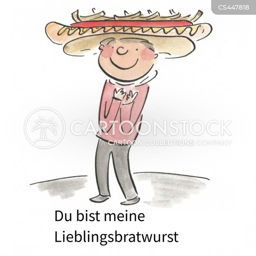 Cartoons und Karikaturen mit Deutsche Wurst
