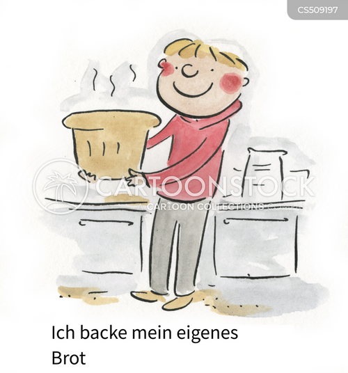 Cartoons und Karikaturen mit Backen