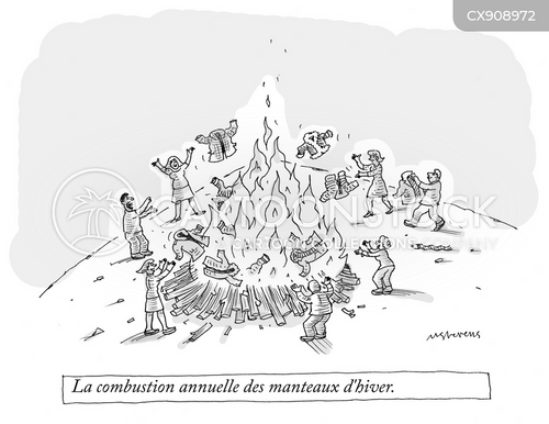 Dessins humoristique et caricaturés avec Chaleur