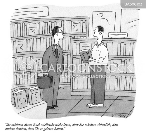 Cartoons und Karikaturen mit Buchempfehlungen