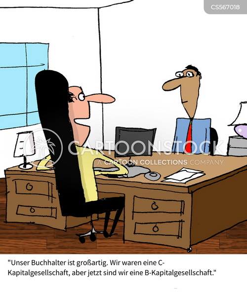 Cartoons und Karikaturen mit Kreative Buchhalter