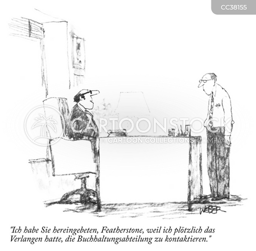 Cartoons und Karikaturen mit Abteilungen