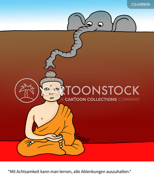 Cartoons und Karikaturen mit Ablenkungen