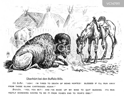 Cartoons und Karikaturen mit Buff