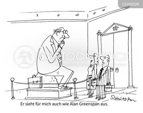 Cartoons und Karikaturen mit Leiter Der Federal Reserve