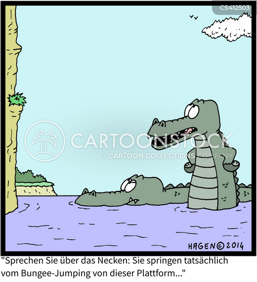 Cartoons und Karikaturen mit Bungeebänder