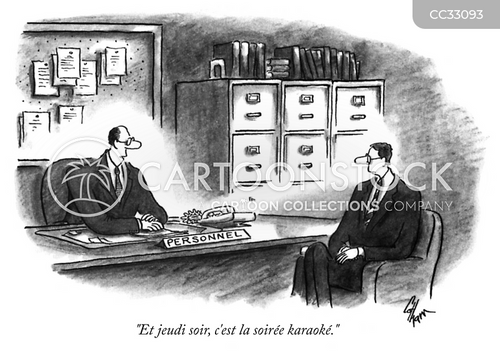 Dessins humoristique et caricaturés avec Nouvel Embauché