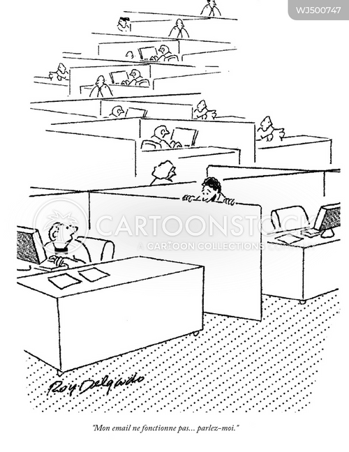 Dessins humoristique et caricaturés avec Espace De Bureau