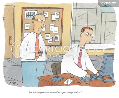 Dessins humoristique et caricaturés avec Politiciens Souriants