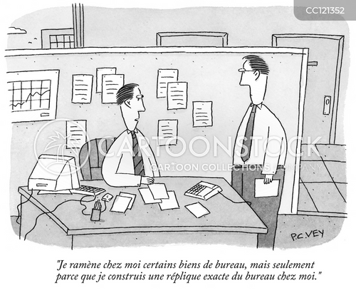 Dessins humoristique et caricaturés avec Ergonomie De Bureau