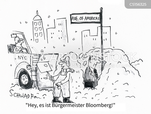 Cartoons und Karikaturen mit Bloomberg Tv