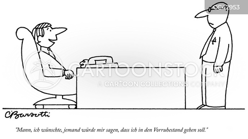 Cartoons und Karikaturen mit Pensioniert