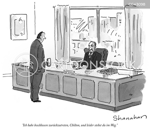 Cartoons und Karikaturen mit Jobwechsel