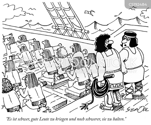 Cartoons und Karikaturen mit Ruderer