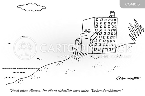 Cartoons und Karikaturen mit Pause Machen