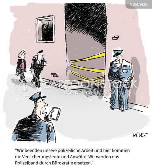 Cartoons und Karikaturen mit Die Polizei