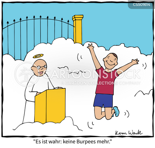 Cartoons und Karikaturen mit Burpee