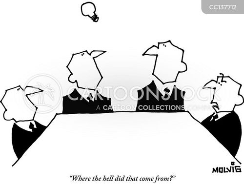 Boardroom Surprise Cartoons and Comics - funny pictures from CartoonStock