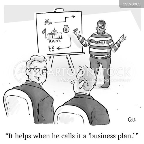 Robbery Scheme Cartoons and Comics - funny pictures from CartoonStock