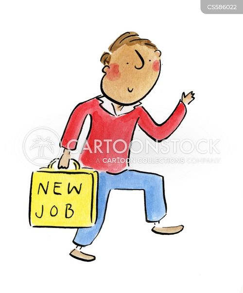 New Job Cartoons and Comics - funny pictures from CartoonStock