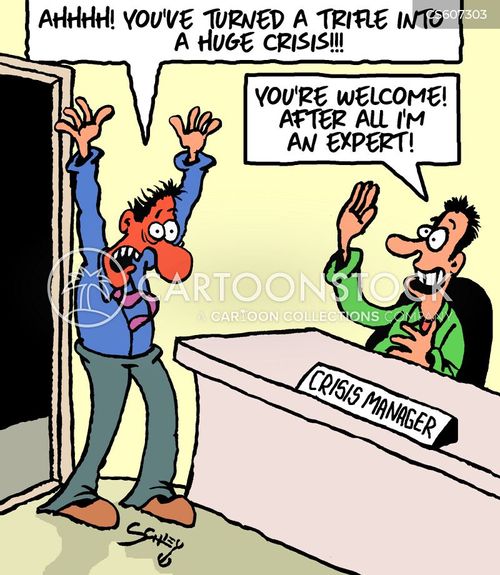 Crisis Mismanagement Cartoons and Comics - funny pictures from CartoonStock
