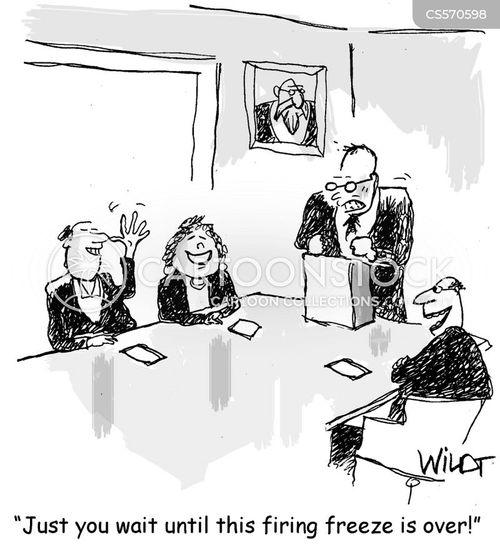 Firing Freeze Cartoons and Comics - funny pictures from CartoonStock