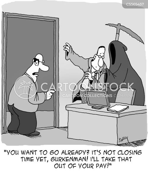 Clocked Out Cartoons and Comics - funny pictures from CartoonStock