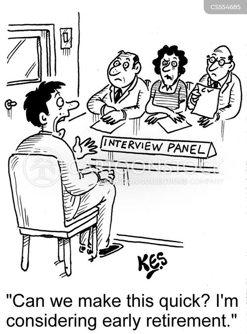Interview Panel Cartoons and Comics - funny pictures from CartoonStock