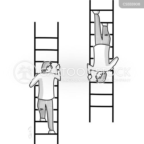 Ladder Cartoons and Comics - funny pictures from CartoonStock