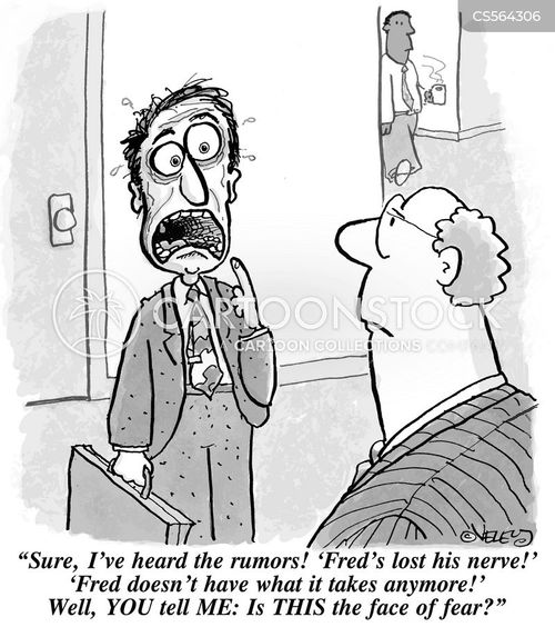 Fear Facing Cartoons and Comics - funny pictures from CartoonStock