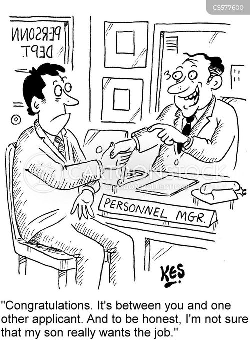 Applicant Reaction Cartoons and Comics - funny pictures from CartoonStock