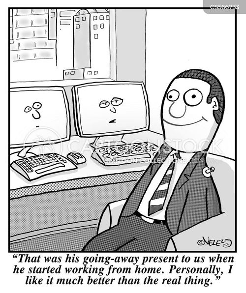 Remote Worker Cartoons and Comics - funny pictures from CartoonStock