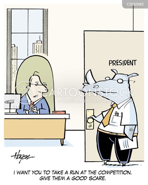 Charge At Rivals Cartoons and Comics - funny pictures from CartoonStock