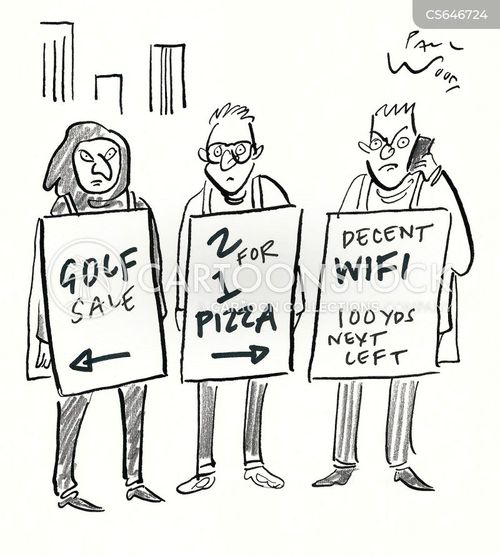 Street Marketing Cartoons and Comics - funny pictures from CartoonStock
