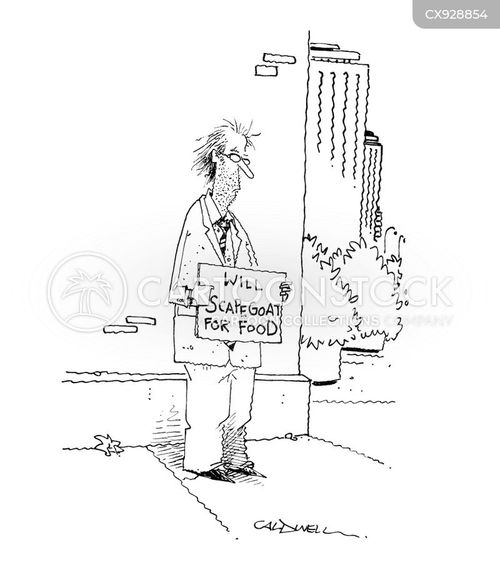 Scapegoat Cartoons and Comics - funny pictures from CartoonStock