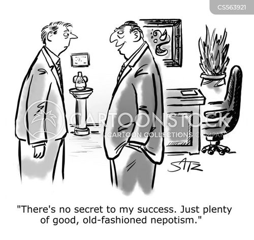 Nepotism Policy Cartoons and Comics - funny pictures from CartoonStock