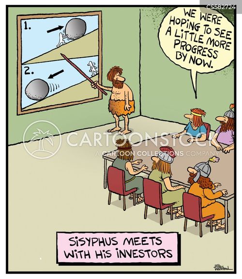 Sisyphean Myth Cartoons and Comics - funny pictures from CartoonStock
