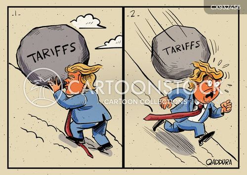 Tariffs Cartoons and Comics - funny pictures from CartoonStock