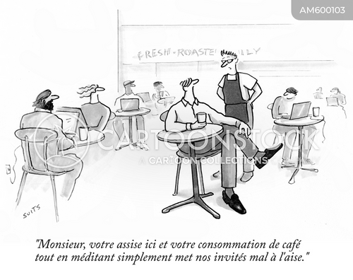Dessins humoristique et caricaturés avec Café De Barista