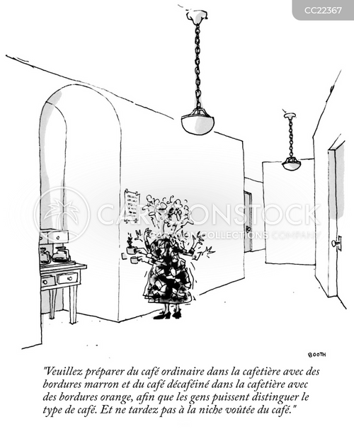 Dessins humoristique et caricaturés avec Excès De Caféine
