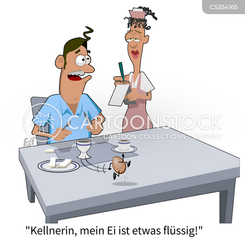 Kellnerin Cartoon Kellnerin Cartoon Kellnerin Serviert Kaffee