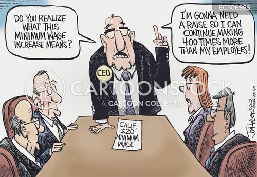 $20 Minimum Wage Cartoons and Comics - funny pictures from CartoonStock