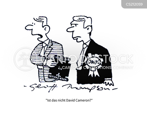 Cartoons und Karikaturen mit David Cameron