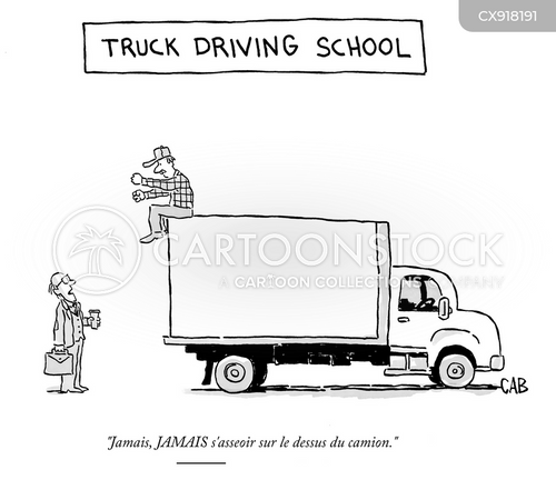 Dessins humoristique et caricaturés avec Poids Lourds